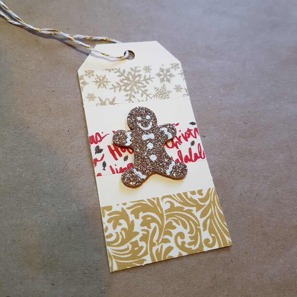 Christmas gift tags (set of 8) - gingerbread man – A Bit Of Glue & Paper